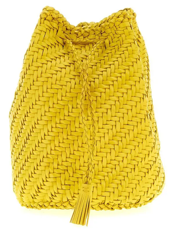 Dragon Diffusion Pompom Double Jump Bucket Bag - Yellow