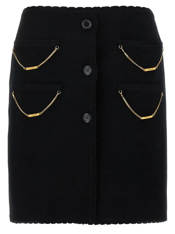 Moschino Mini Skirt With Chain Detail