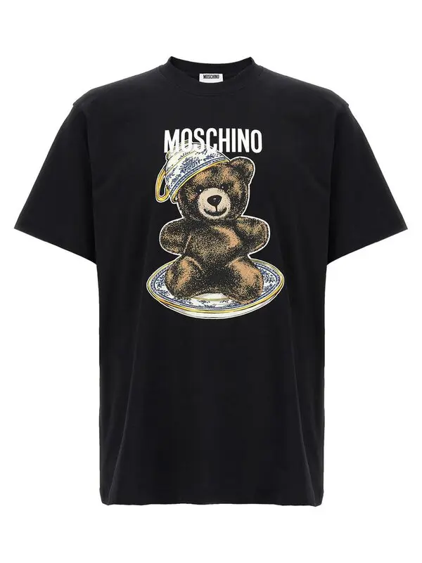 Moschino Teddy' Print T-shirt - Black