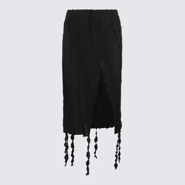 Blumarine Viscose Midi Skirt