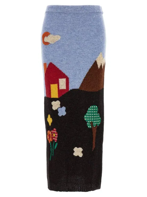 Moschino Shetland Knit Skirt - Multicolor