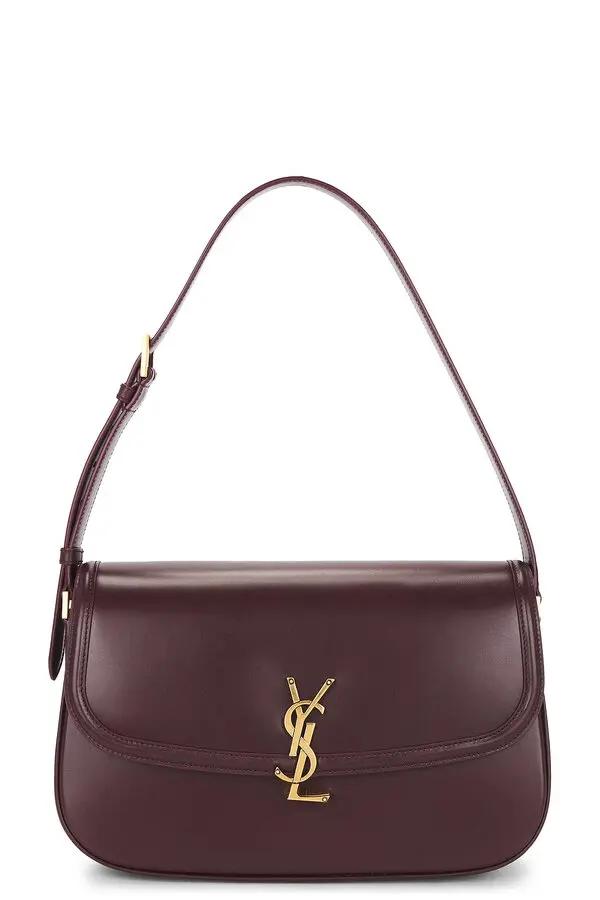 Saint Laurent Large Solferino Shoulder Bag - Hot Wine