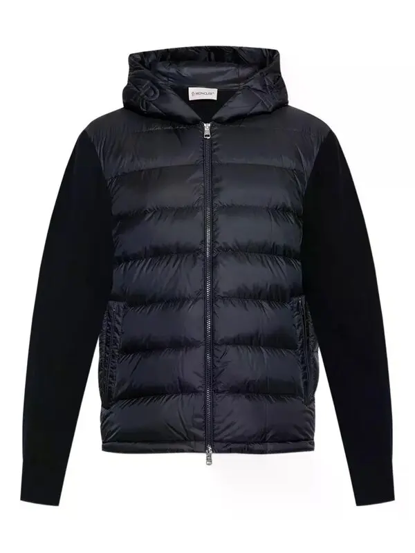 Moncler Panelled Cardigan - Blue