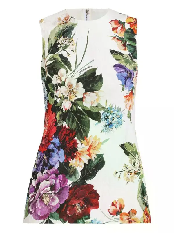 Dolce & Gabbana Floral-print Blouse - White