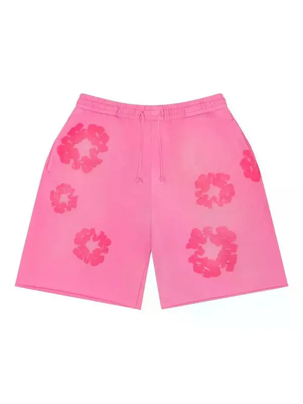 DENIM TEARS Mono Cotton Wreath Shorts - Pink