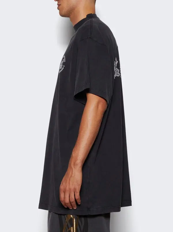 Balenciaga Oversized Tee Faded Washed - Black