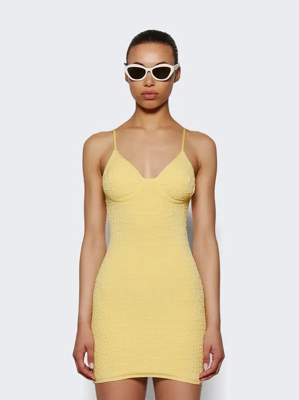 Jacquemus The Scala Mini Dress - Yellow