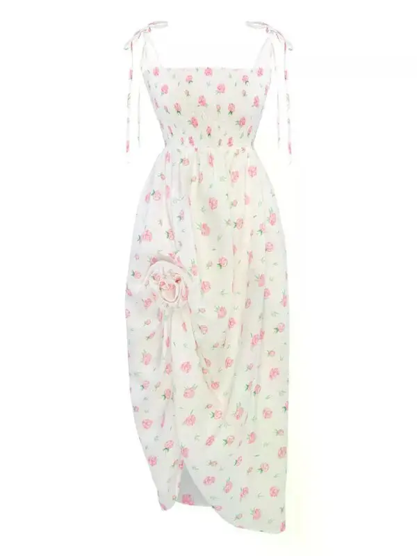 Sleeper Floral-print Midi Dress
