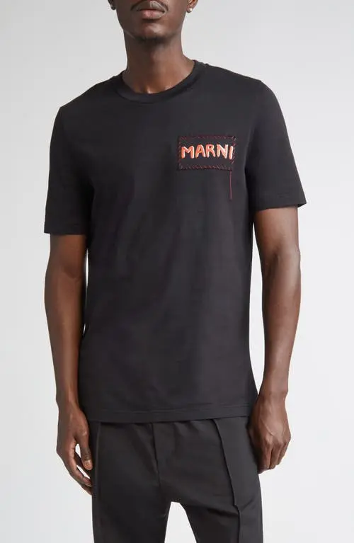 Marni Mending Logo Patch T-shirt