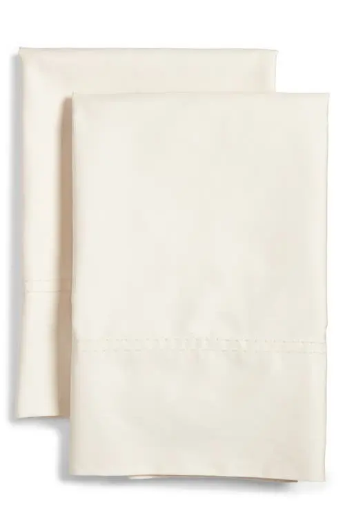 Nordstrom 400 Thread Count Organic Cotton Pillowcases - Ivory Whitecap