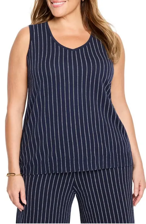 NIC+ZOE Striped Sweater Tank - Indigo Multi