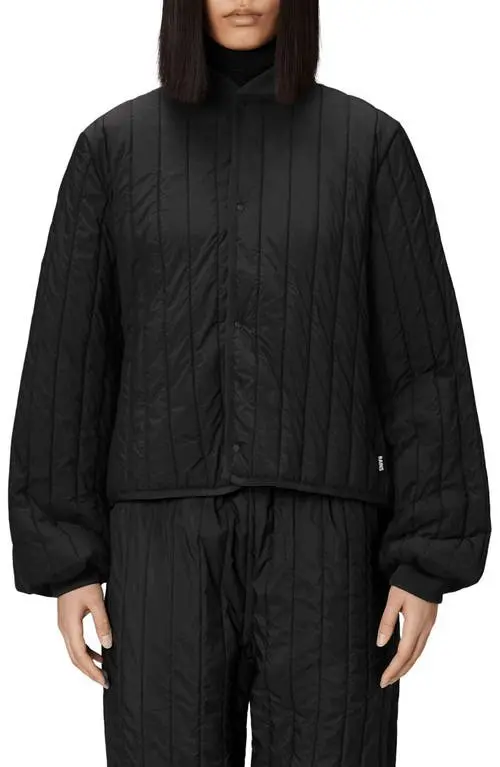 Rains Banja Water Resistant Bomber Jacket - Black