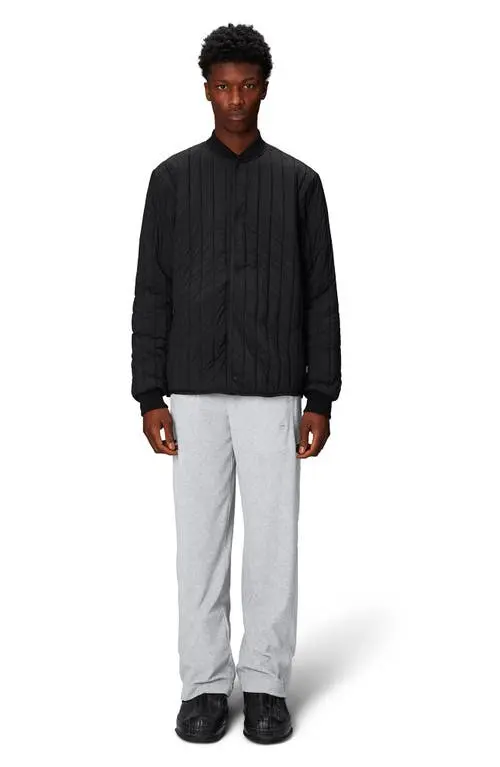 Rains Banja Water Repellent Bomber Jacket Liner - Black