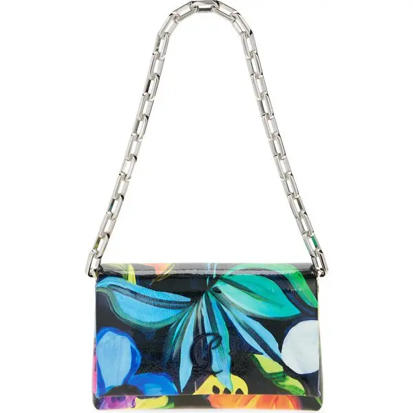 CHRISTIAN LOUBOUTIN Loubi54 Floral Shoulder Bag - Multi/ Navy
