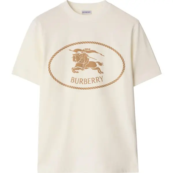 Burberry Ekd Stamp Graphic T-shirt - Chalk