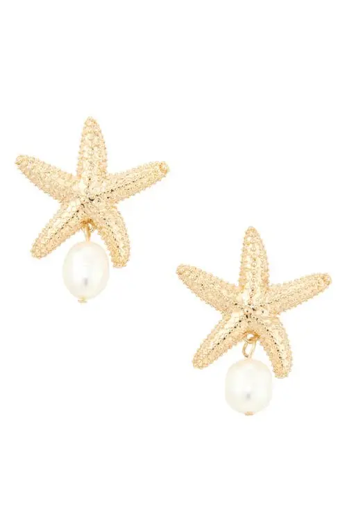 Baublebar Mariam Freshwater Pearl Starfish Earrings
