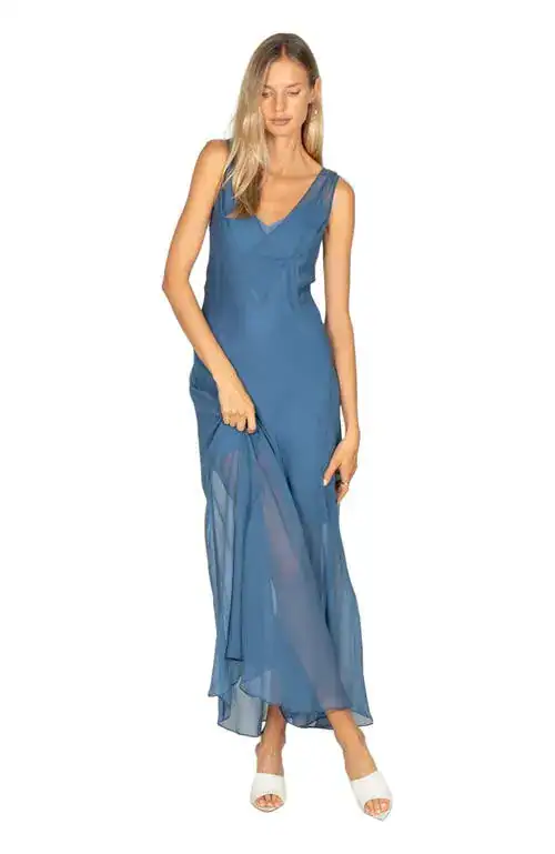 french blue maxi dress South Of France Maxi Dress | Blue | Womens