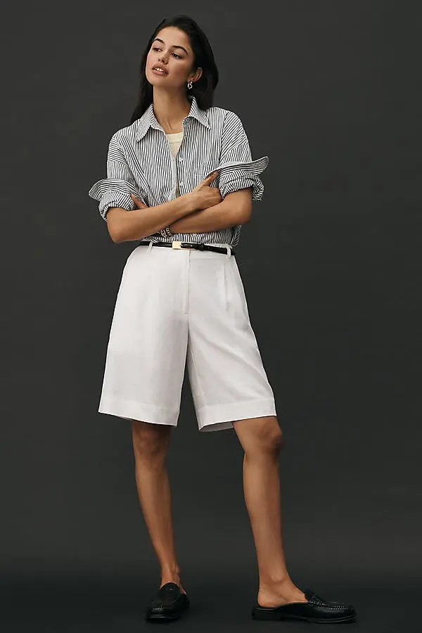 Joe's Jeans Linen Blend Bermuda Shorts
