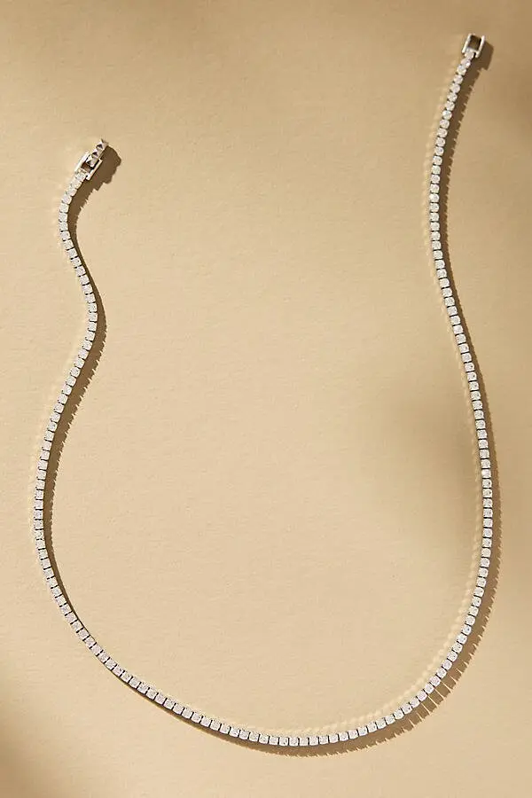 NICKHO REY Tish Tennis Necklace - Silver