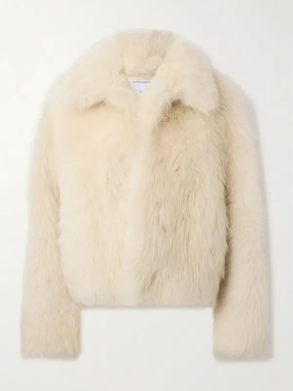 Bottega Veneta Shearling Jacket - Off-white
