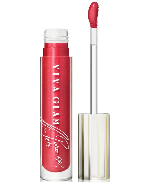 MAC COSMETICS Viva Glam Lipglass Air Lip Gloss - Ruby Rose (wn) With Signature