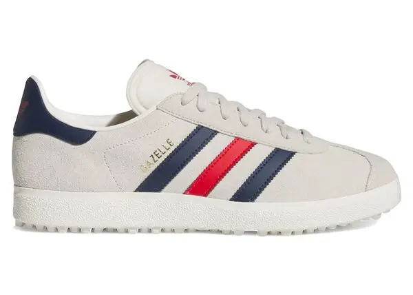 Adidas Gazelle Spikeless Golf Sneakers - Alumina/night Indigo/better Scarelet Red