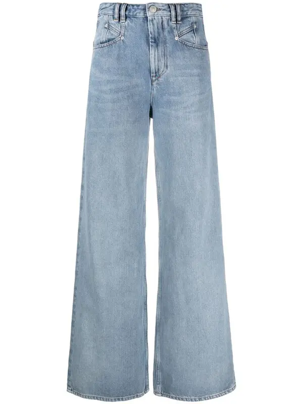 Isabel Marant Lemony Wide-leg Jeans - Blue