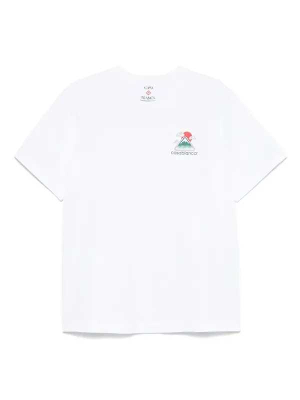 Casablanca Montagne Ondulée Screen T-shirt - White
