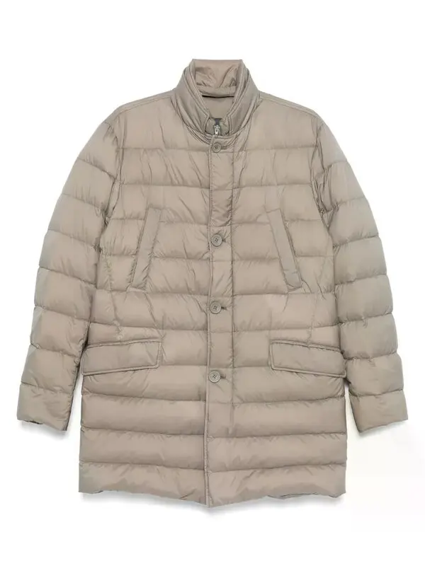 Herno Quilted Padded Coat - Grey