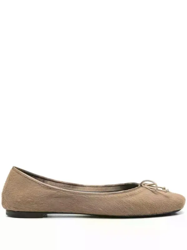 Khaite Charlotte Ballet Flats - Brown