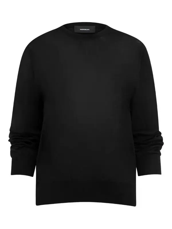 Wardrobe.NYC Fine-knit Jumper - Black