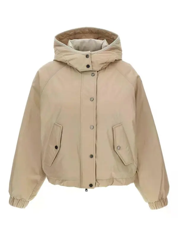 Brunello Cucinelli Bomber Jacket - Neutrals