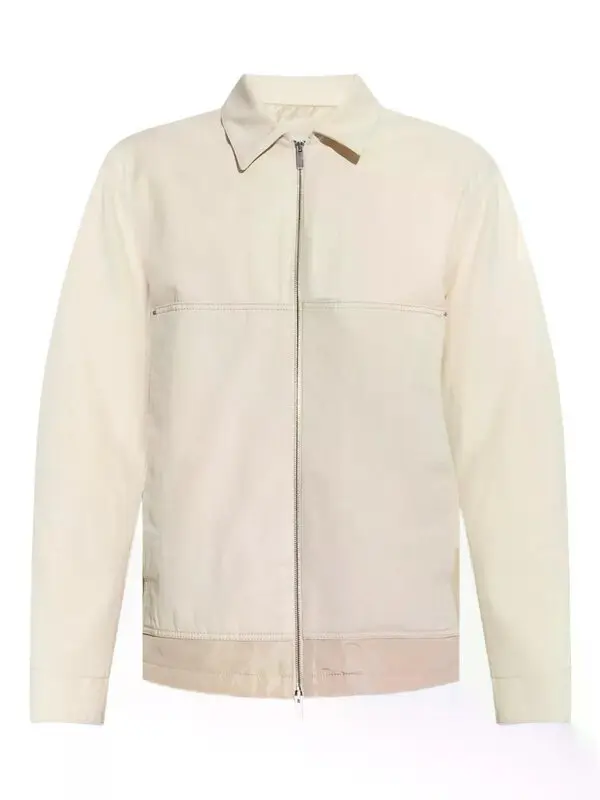 Moncler Zip-up Bomber Jacket - Neutrals