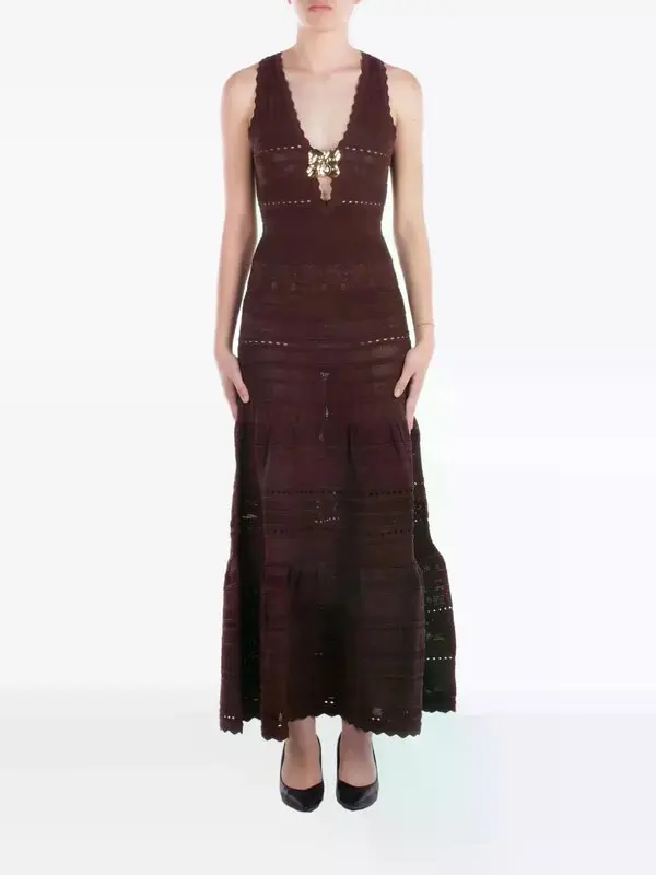Elisabetta Franchi V-neck Sleeveless Dress