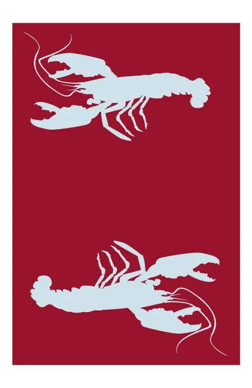 MAD MATS Double Lobster Red & Aqua