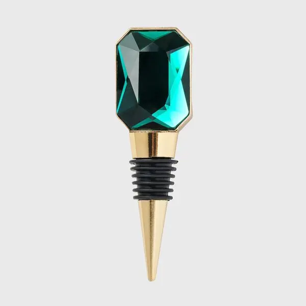 JOANNA BUCHANAN Single Gem Wine Stopper - Emerald