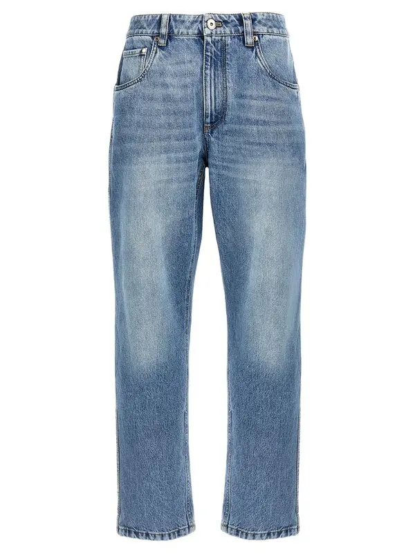 Brunello Cucinelli Monile Straight Leg Denim Jeans