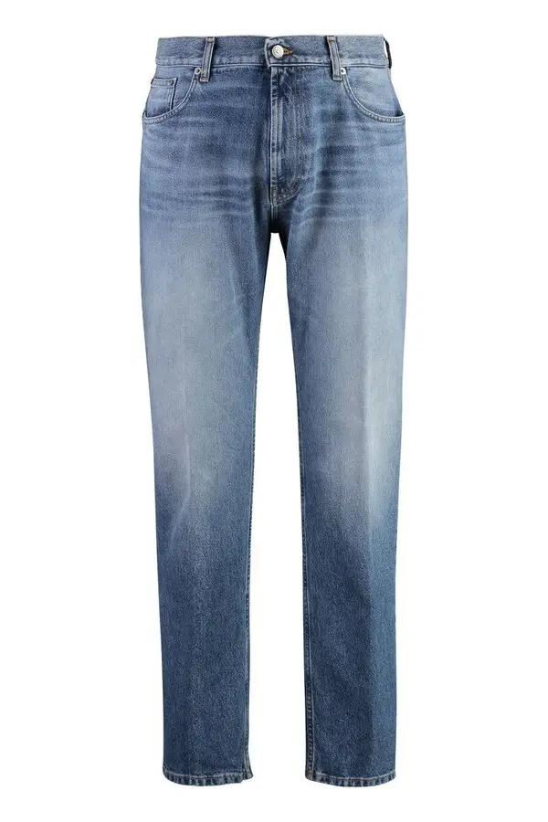 DONDUP Andi 5-pocket Straight-leg Jeans - Navy