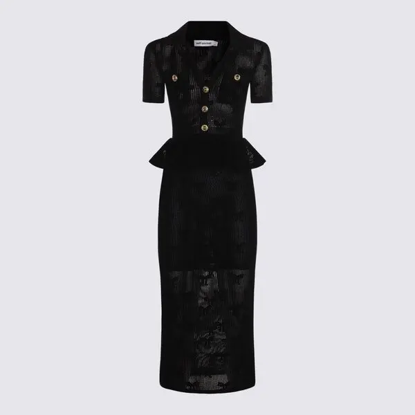 SELF-PORTRAIT Cotton Bow Dress