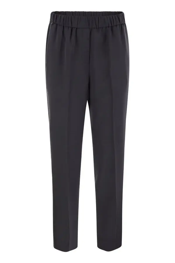 Peserico Stretch Viscose Technical Canvas Pants