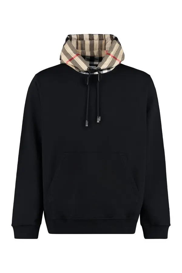 Burberry Cotton Hoodie - Black