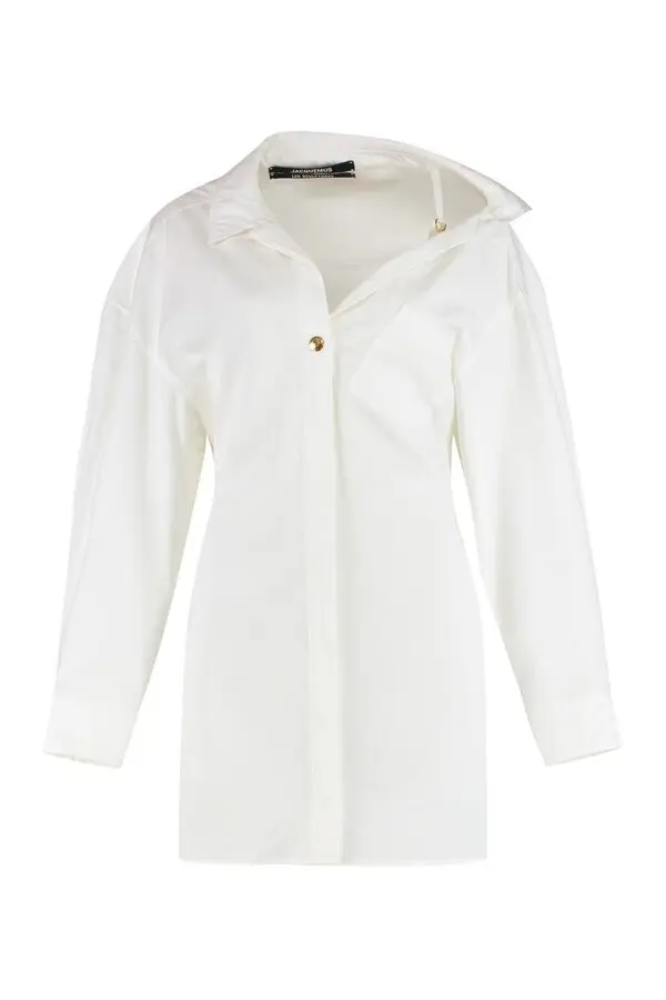 Jacquemus Le Mini Robe Shirtdress - White