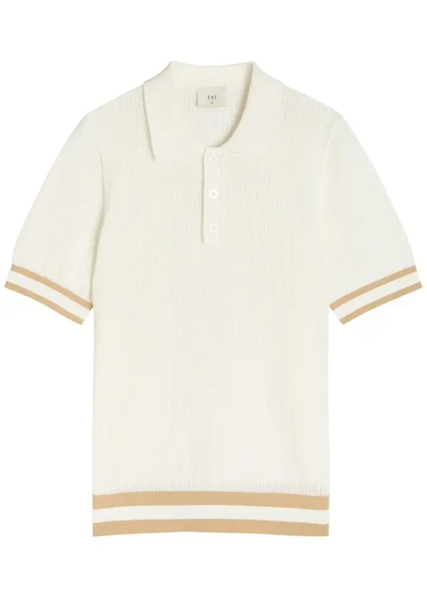 CHE Quinn Open-knit Polo Shirt