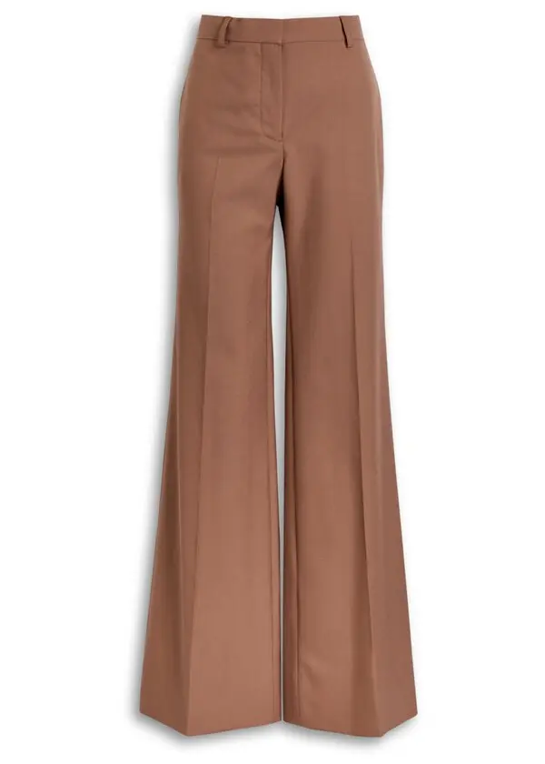 Stella McCartney Wool-woven Trousers - Brown