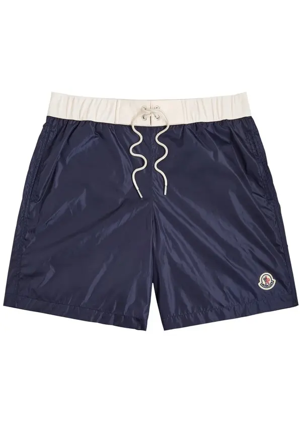 Moncler Logo-appliquéd Swim Shorts
