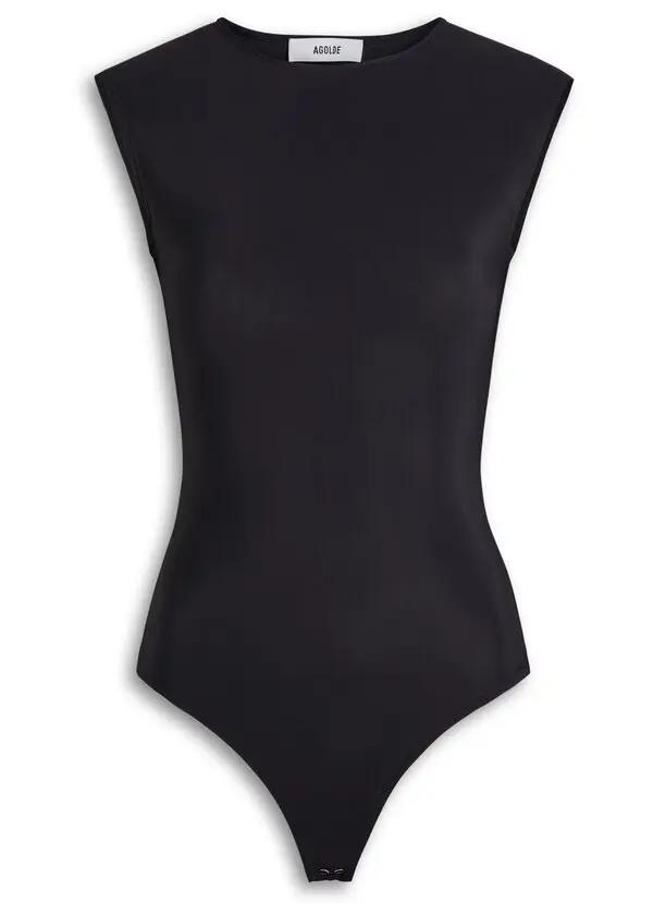 AGOLDE Stretch-jersey Bodysuit - Black