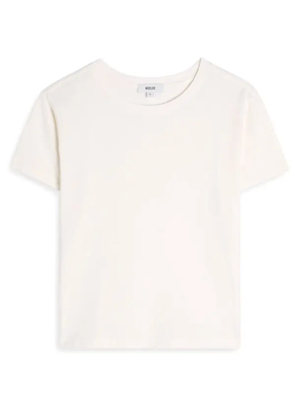 AGOLDE Adine Cotton T-shirt - White