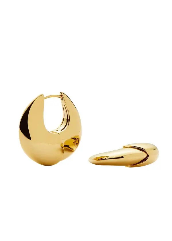 MISSOMA Sculptural Pebble Hoop Earrings - Gold