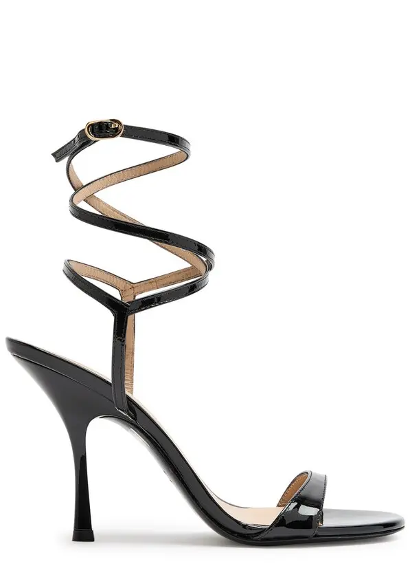 STUART WEITZMAN Nudist 100 Patent Leather Sandals