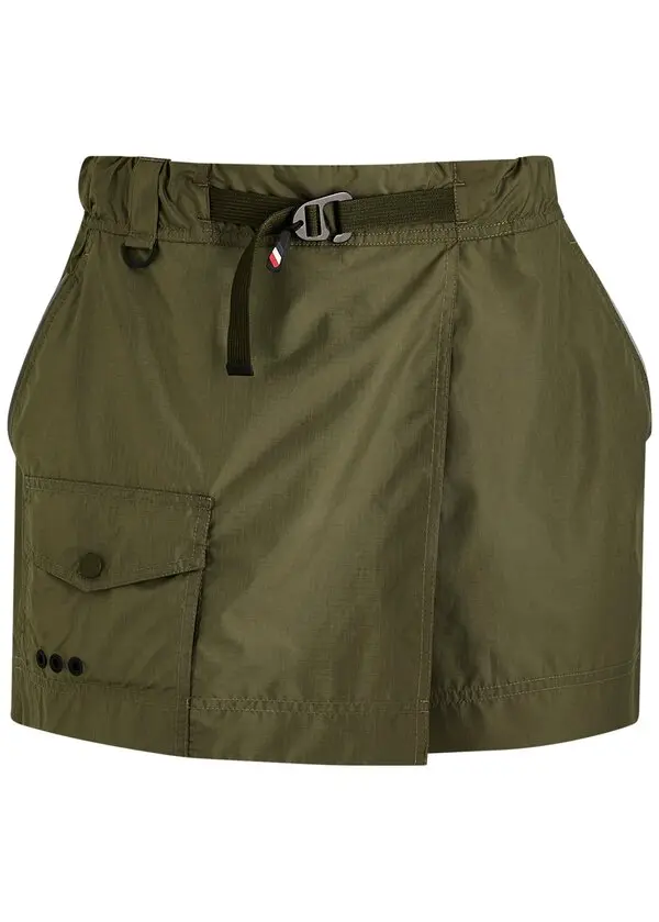 Moncler Shell Cargo Mini Skort - Green